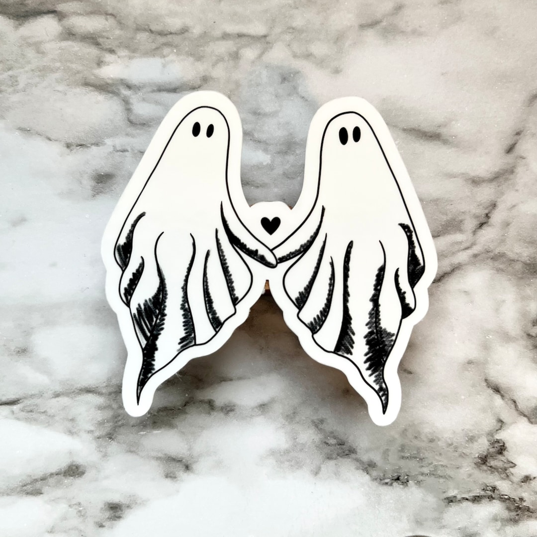 Valentines Sticker Goth Valentines Day Goth Stickers Ghost Stickers ...