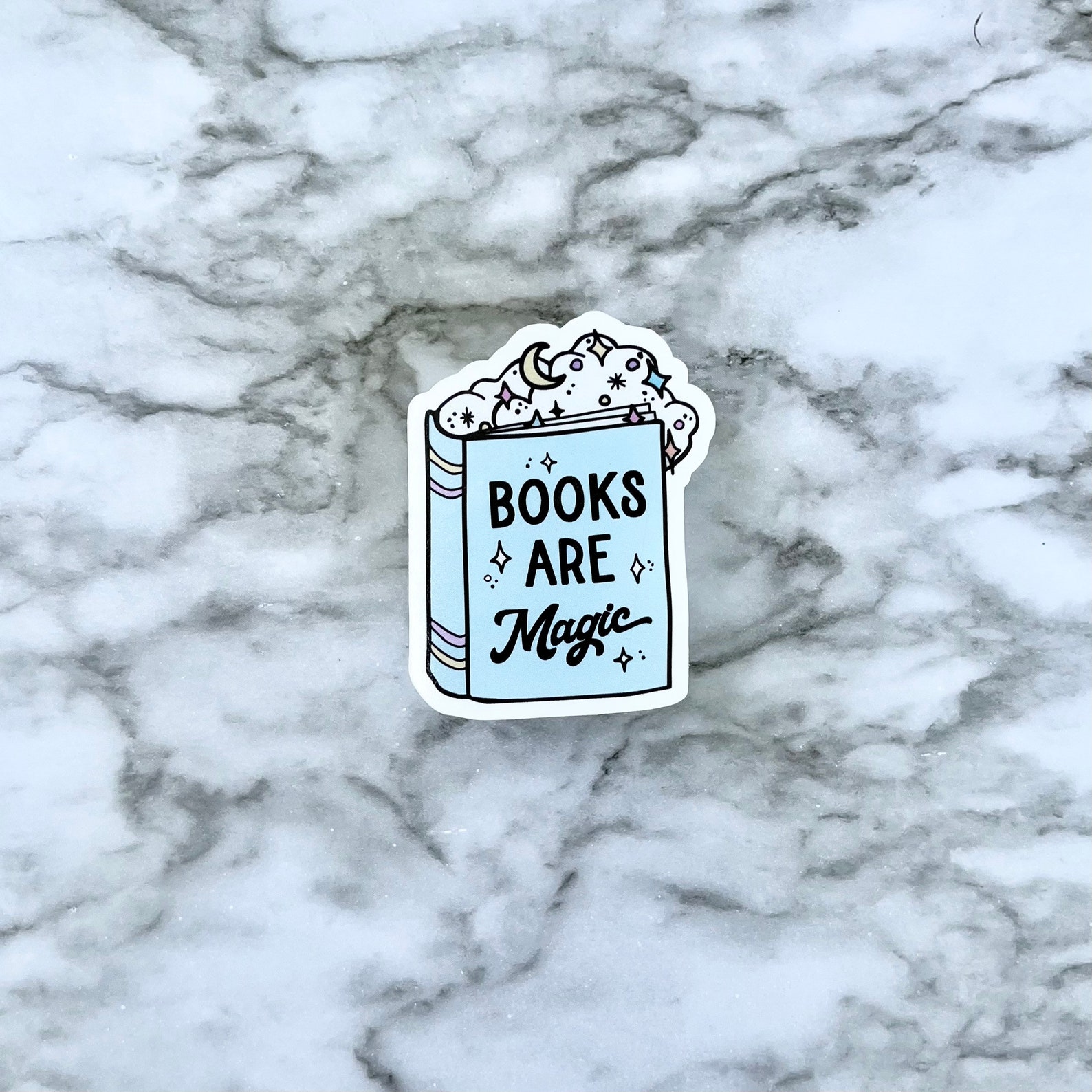 Book Stickers Books Are Magic Sticker Reading Sticker - Etsy