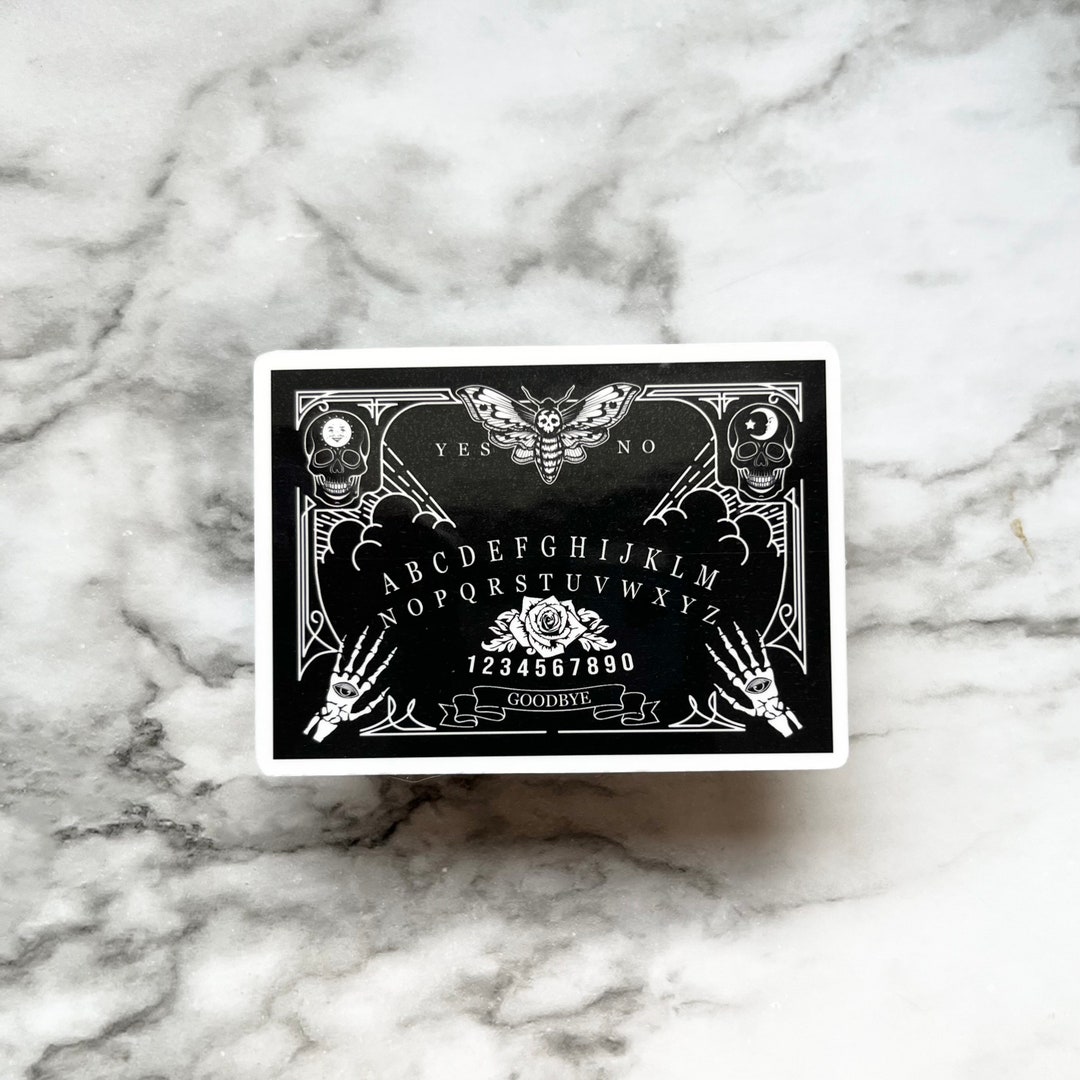 Ouija Board Sticker Goth Stickers Halloween Stickers Skeleton Hands - Etsy