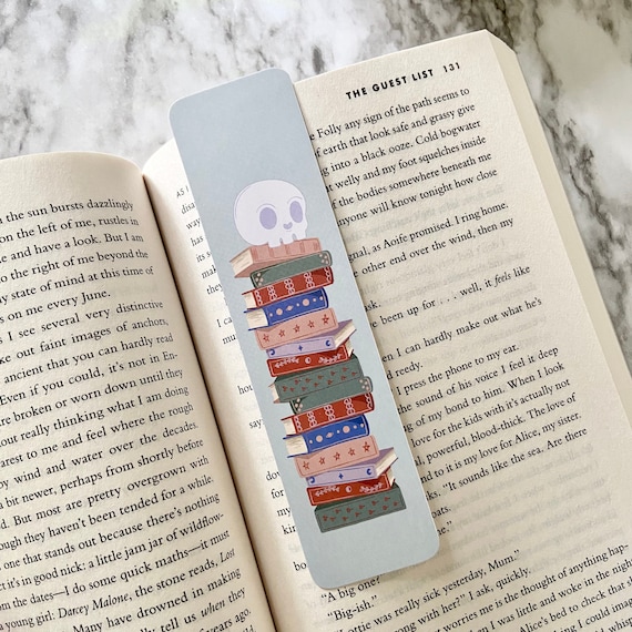 Skull Bookmark Halloween Bookmark Goth Bookmarks Skull - Etsy