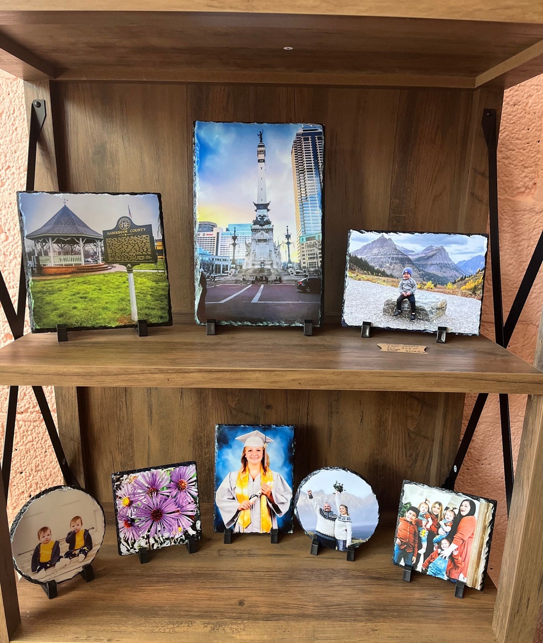 Custom Photo Slate Plaque With Display Feet - HD Photo - Personalized ...