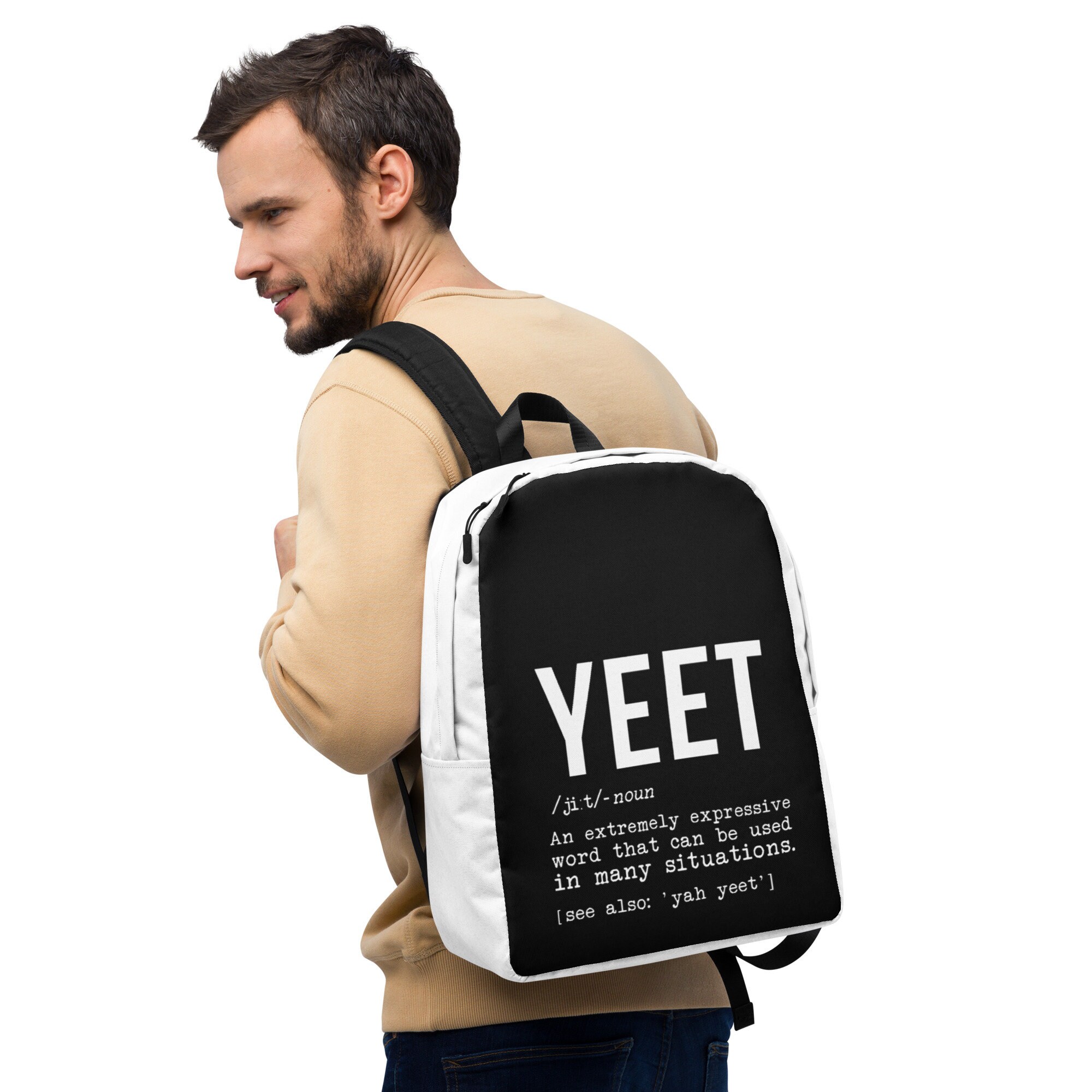 YEET Definition Funny Comedy Gag Gift Streetwear Backpack - Etsy