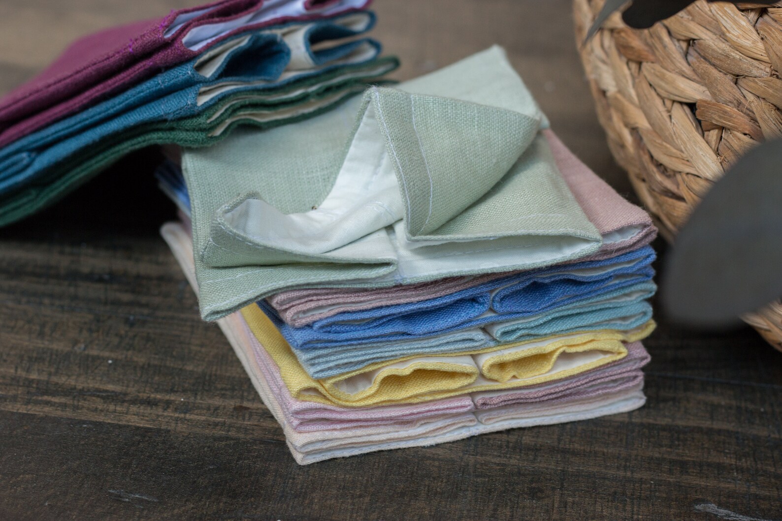 Classic Linen Tissue Box Cover. Minimalistic Bathroom Decor. - Etsy