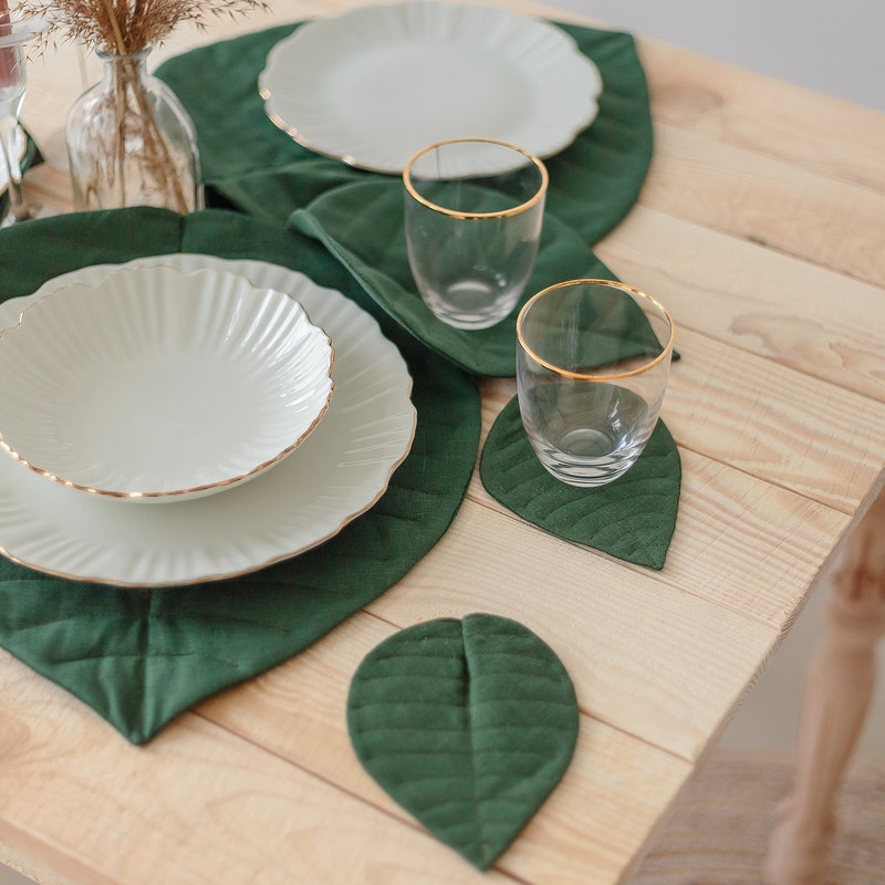 Leaf Coasters - Etsy