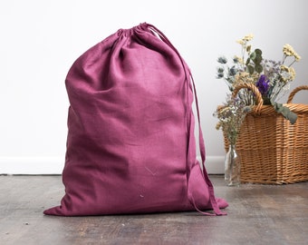 Linen Drawstring Bag - Etsy