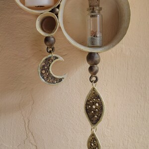 Hanging Altar, Ceramic Wall Decor, Mineral Shelves, Witch Hanging Altar ...