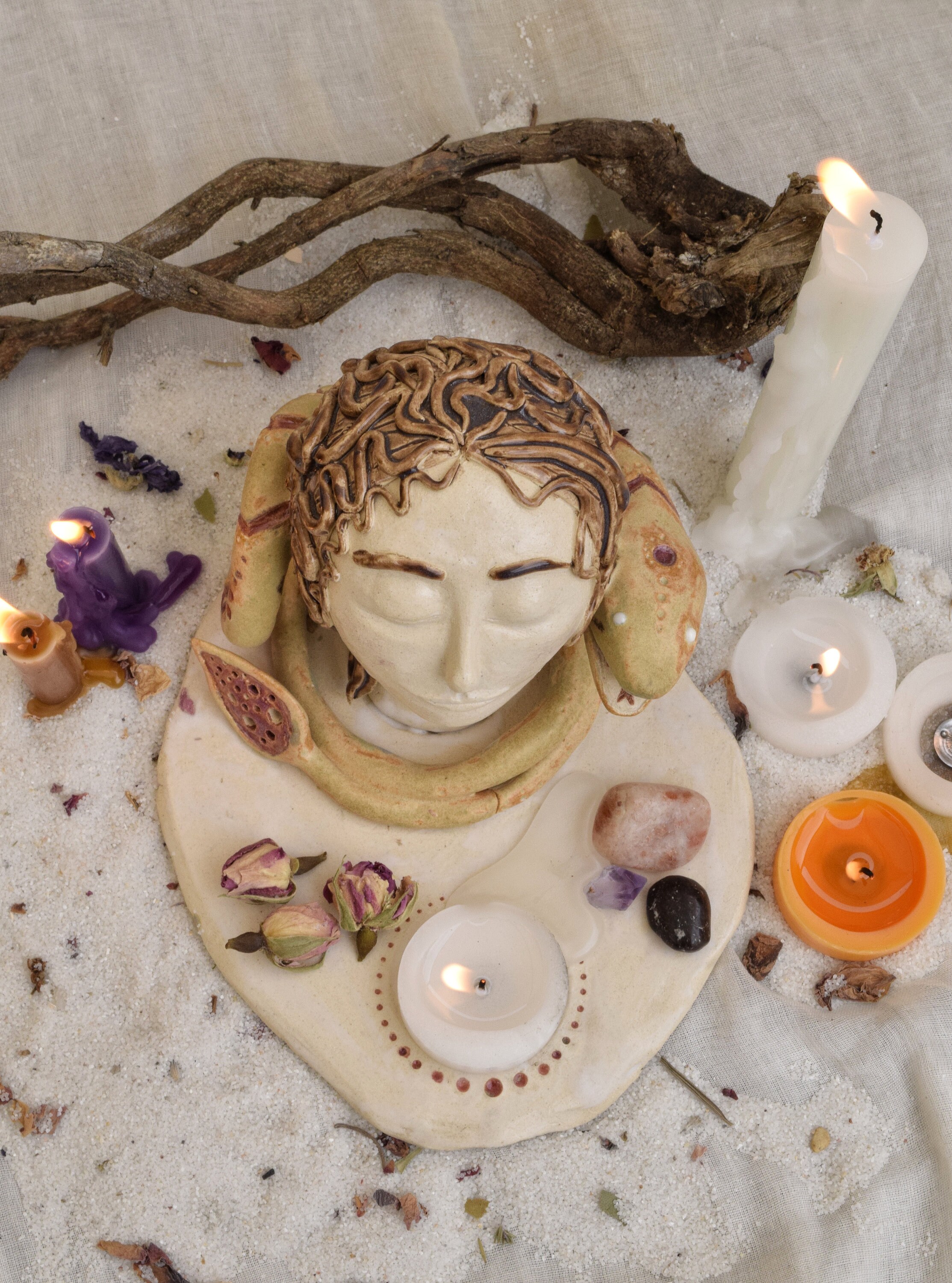 Lilith Altar, Ceramic Lilith Goddess, Lilith Statue, Witch Decor ...