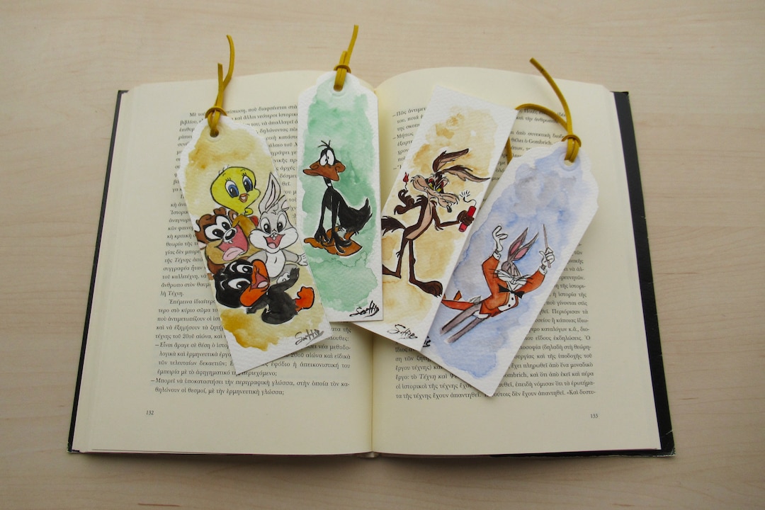 Handmade Bookmarks Cartoon W/ Strap -sylvester - Tweety - Baby L.tunes ...