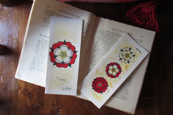 Handmade Bookmarks Houses of England Tudors York - Etsy