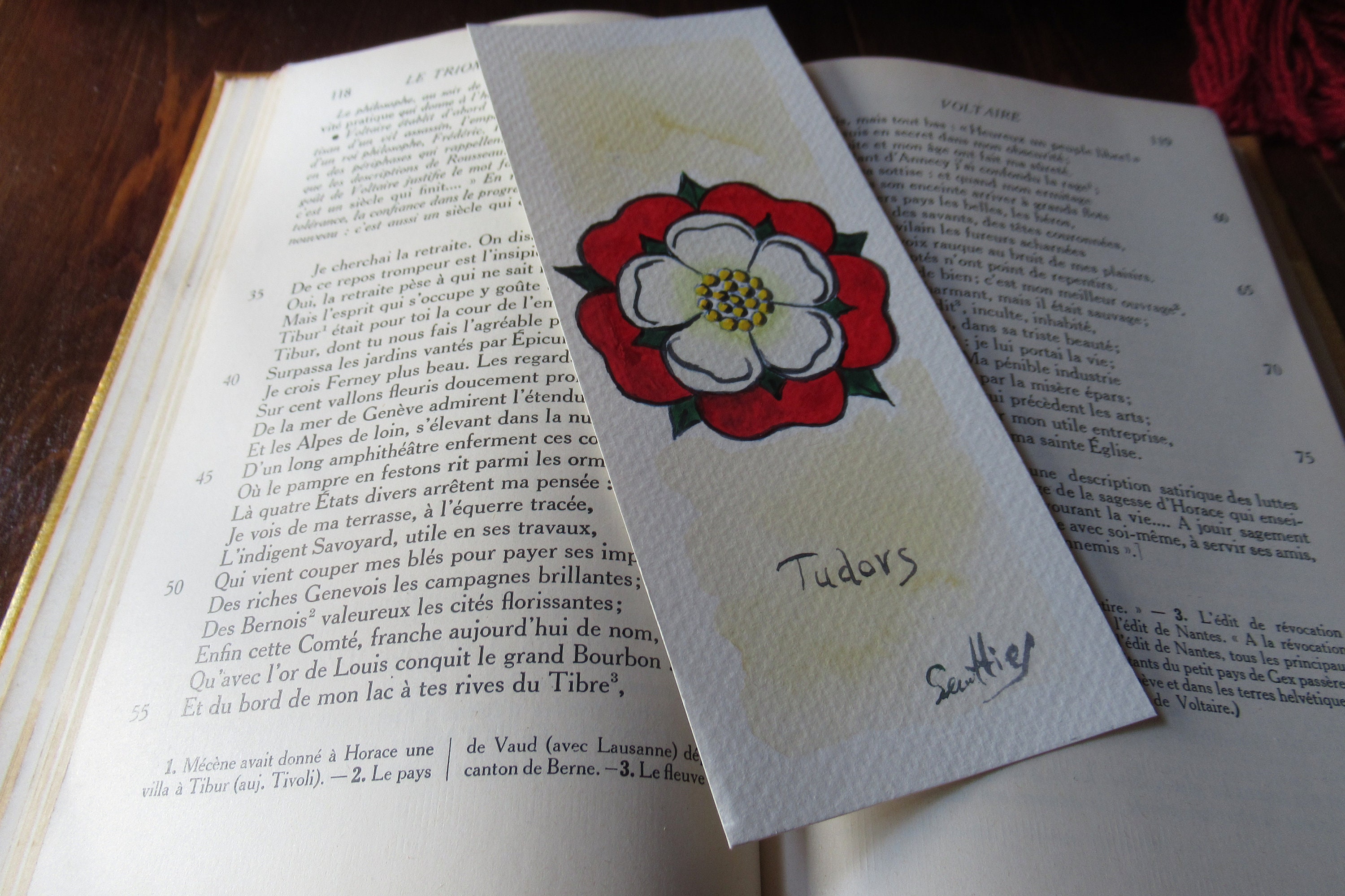 Handmade Bookmarks Houses of England Tudors York - Etsy