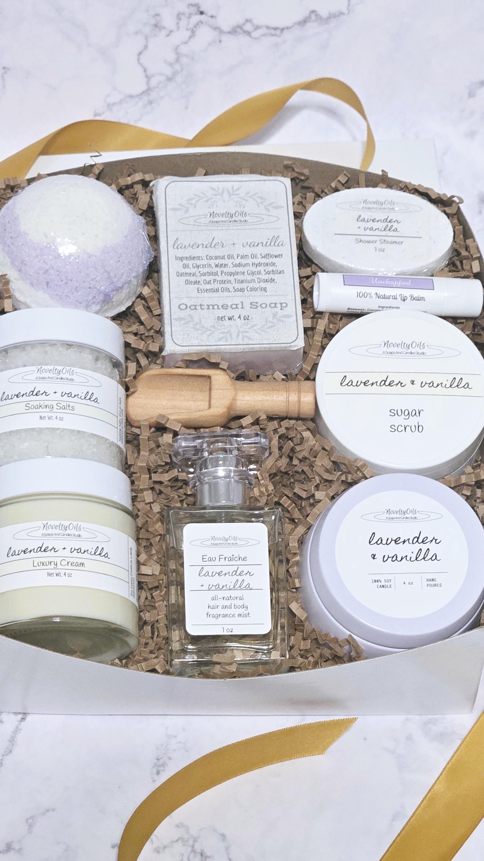 Self-care Gift Box: Lavender Options; All-natural Organic Relaxation ...