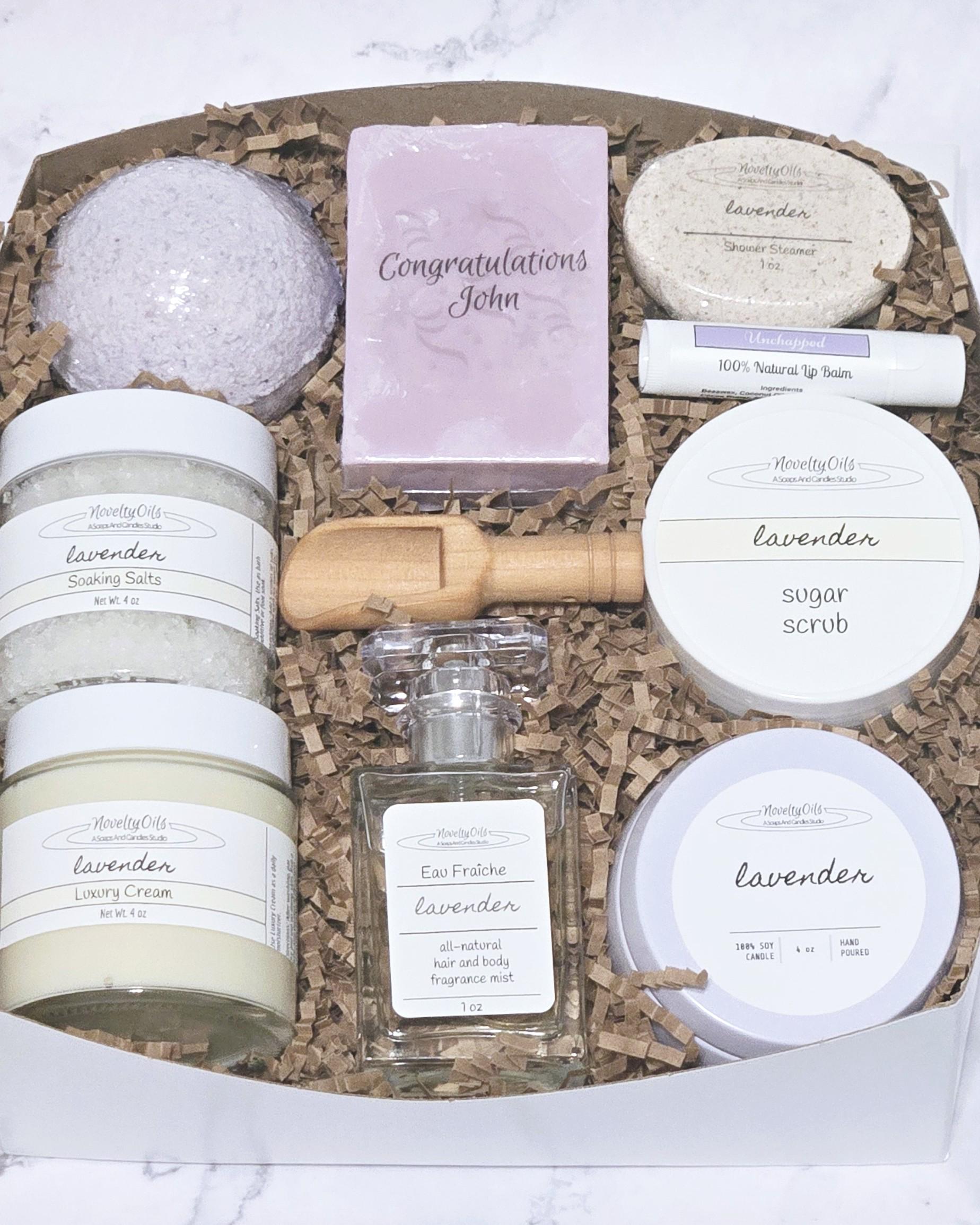 Self-care Gift Box: Lavender Options; All-natural Organic Relaxation ...