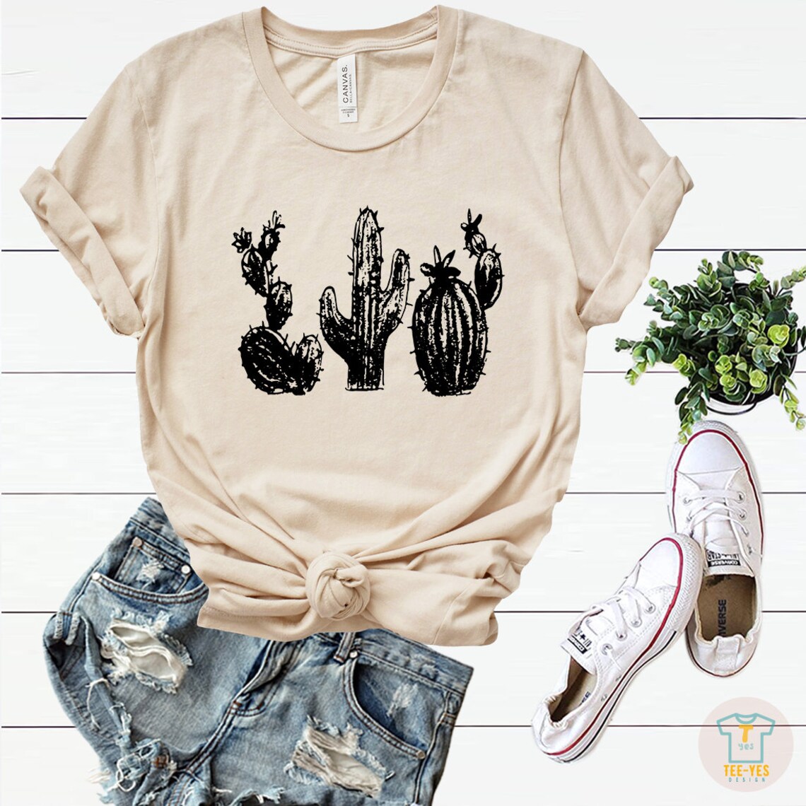 Cactus Shirtplant Tshirt Cactus Tshirt Cactus Graphic - Etsy