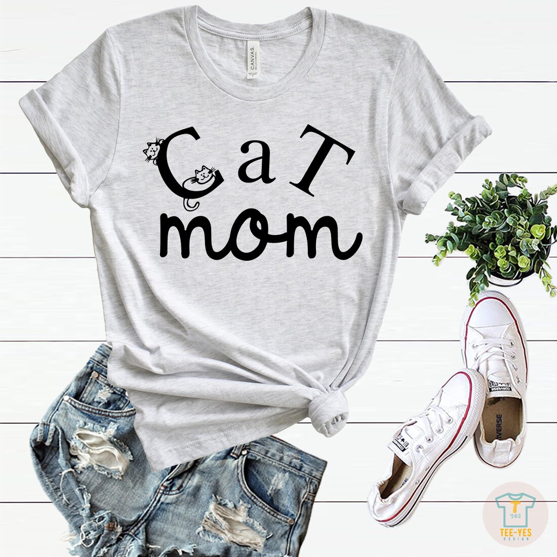 Cat Mom Tshirt Cat Mom Gift Cat Lover Cute Shirt Fur Mama - Etsy