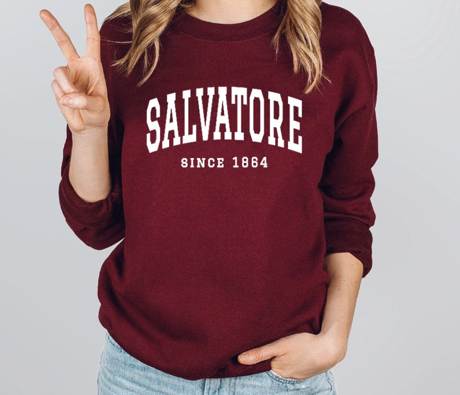 Salvatore Sweatshirt Mystic Falls Virginia Sweatshirt - Etsy