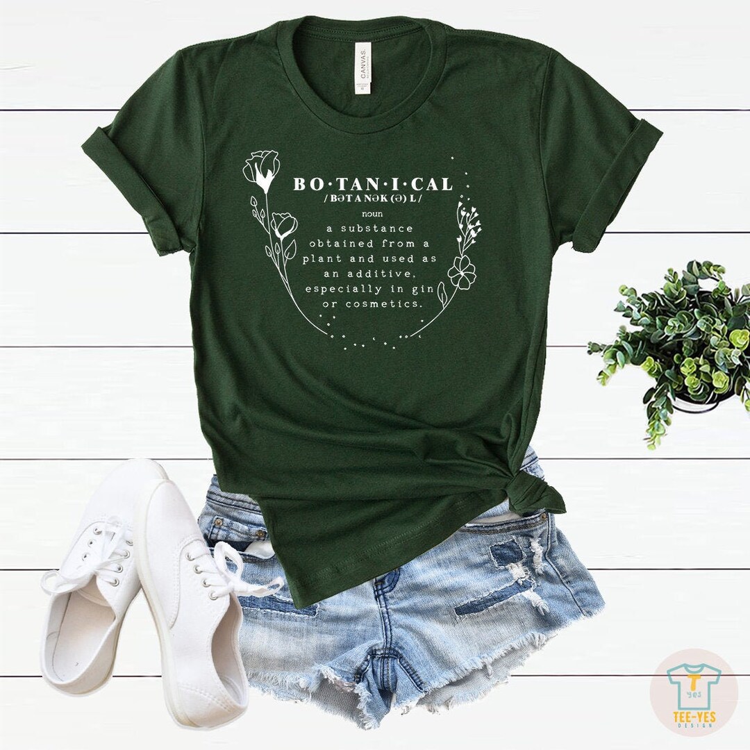 Botanical Definition Shirt, Wildflower Shirt, Vintage Botanical Shirt ...