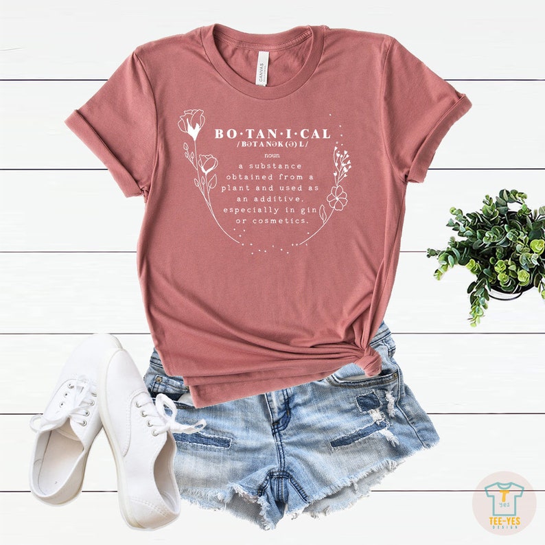 Botanical Definition Shirt, Wildflower Shirt, Vintage Botanical Shirt ...