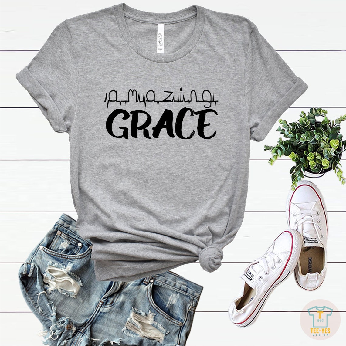 Amazing Grace Shirt, Christian Shirt, Faith Shirt, Religion Shirt ...