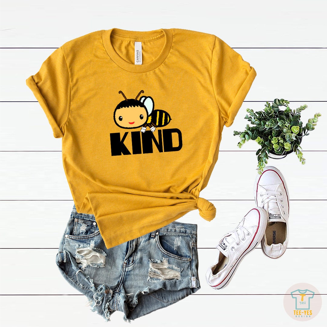 Bee Kind Shirt,inspirational Tee,cute Bee Tshirt, Funny Bee Shirt ...