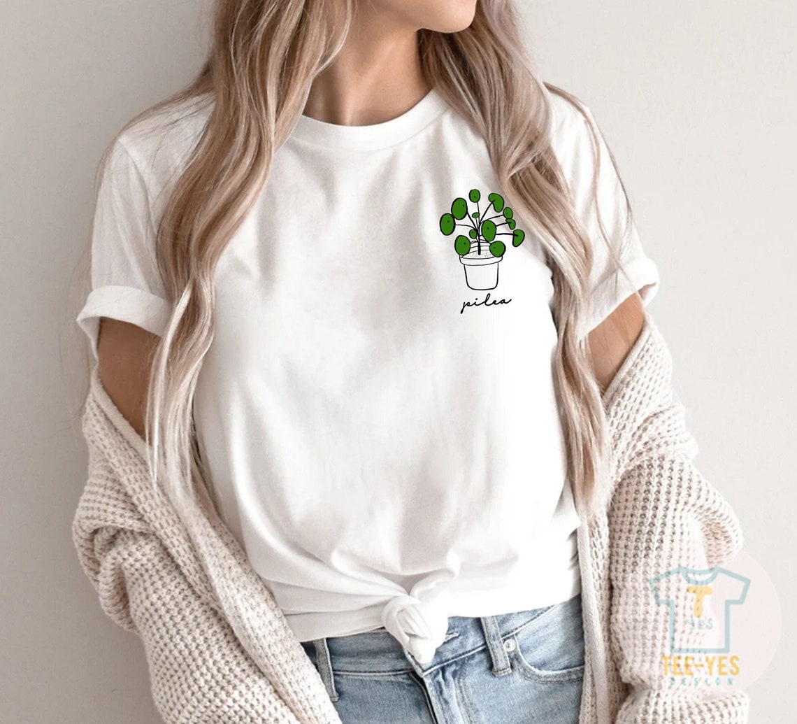 Pilea Shirt, Houseplant Shirt, Plant T Shirt, Plant Lady Shirt, Plant ...