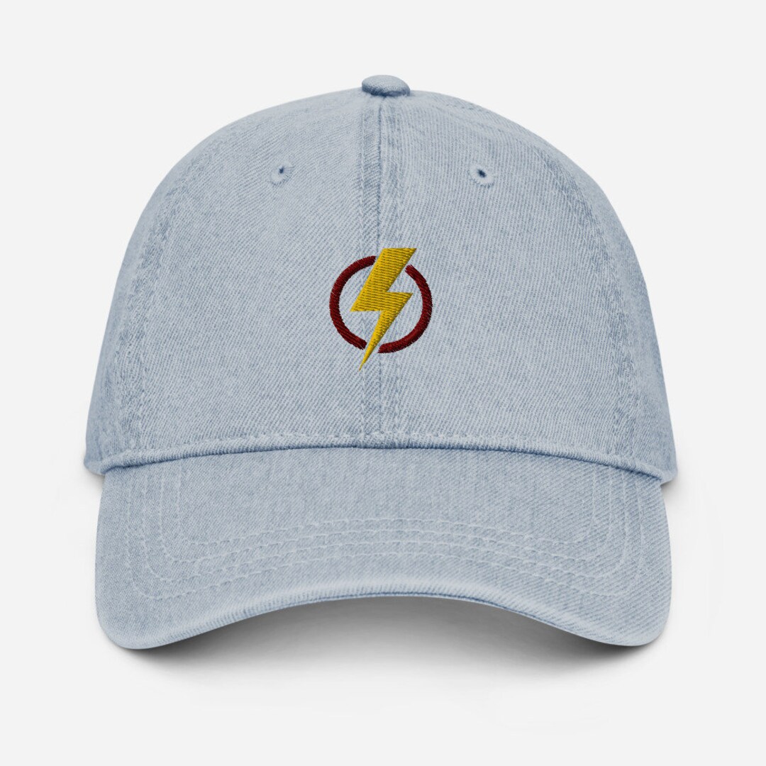 Lightning Bolt Denim Hat, Trendy Lightning Bolt Hat, Lightning Bolt ...