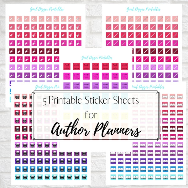 Writer Stickers - Etsy