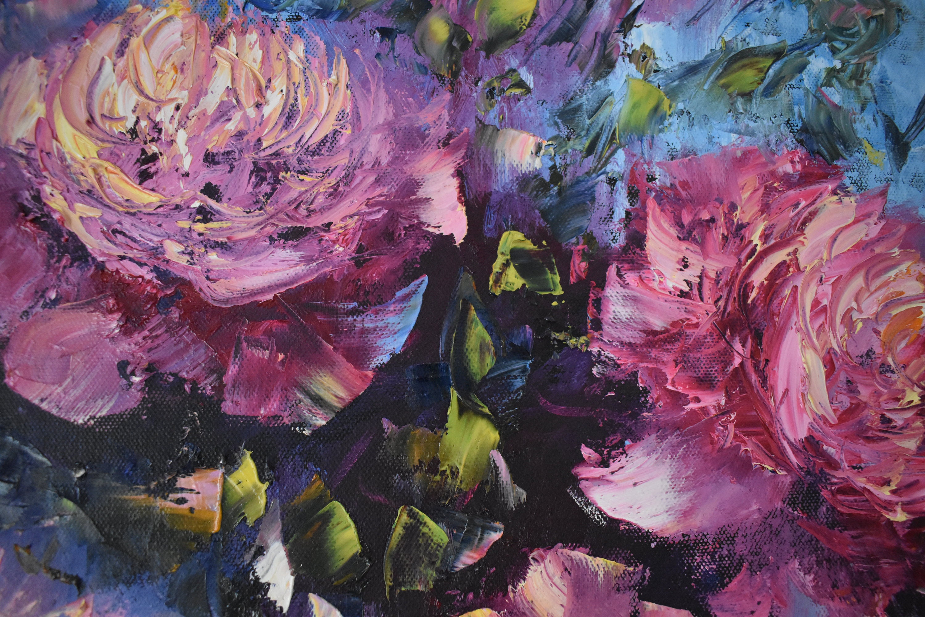 Original Artwork, Impasto Oil Painting, Stretched Canvas 24 Inches by ...