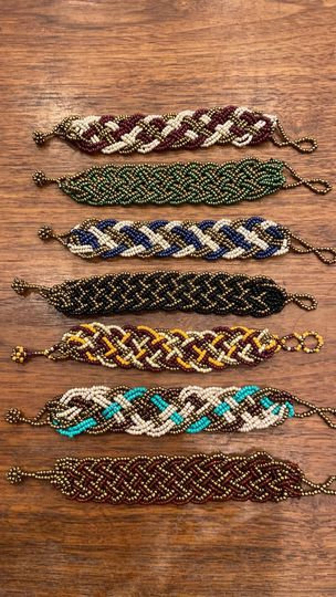 Beaded Woven Bracelets 7.25 X 1.25 Inches, Fair Trade From Ecuador - Etsy