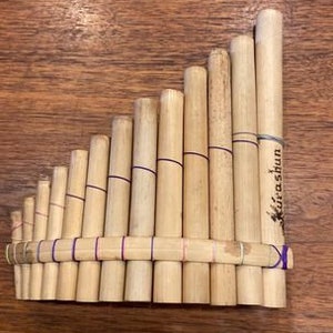 Handcrafted Wooden Bamboo Flutes, Double Flutes, Wind Instruments ...
