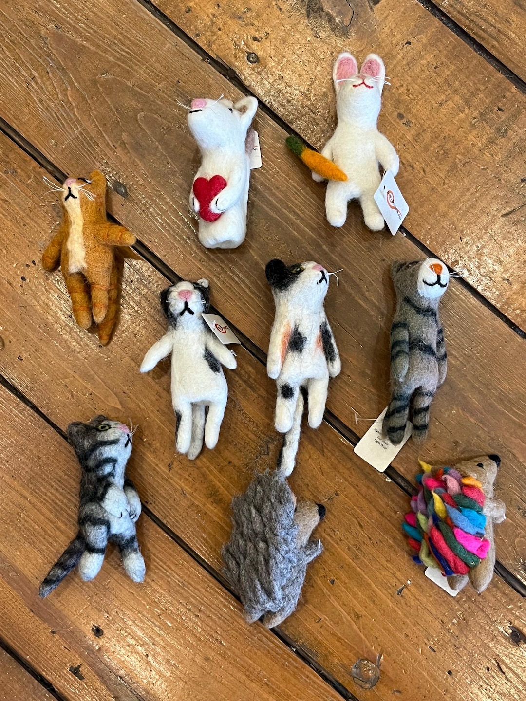 Handmade 100% Wool Finger Puppets, the Winding Road, Fair Trade From ...