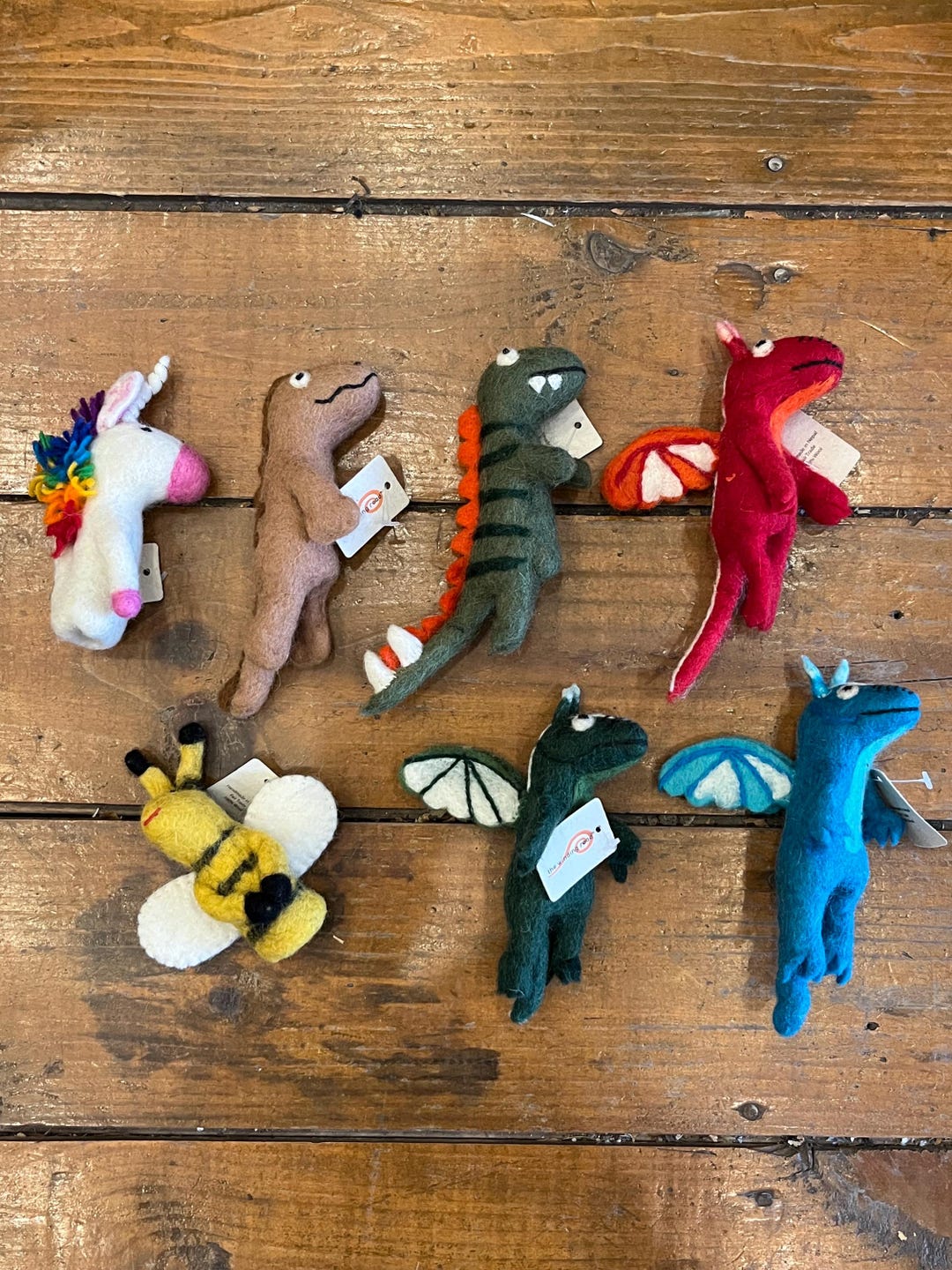 Handmade 100% Wool Finger Puppets, the Winding Road, Fair Trade From ...