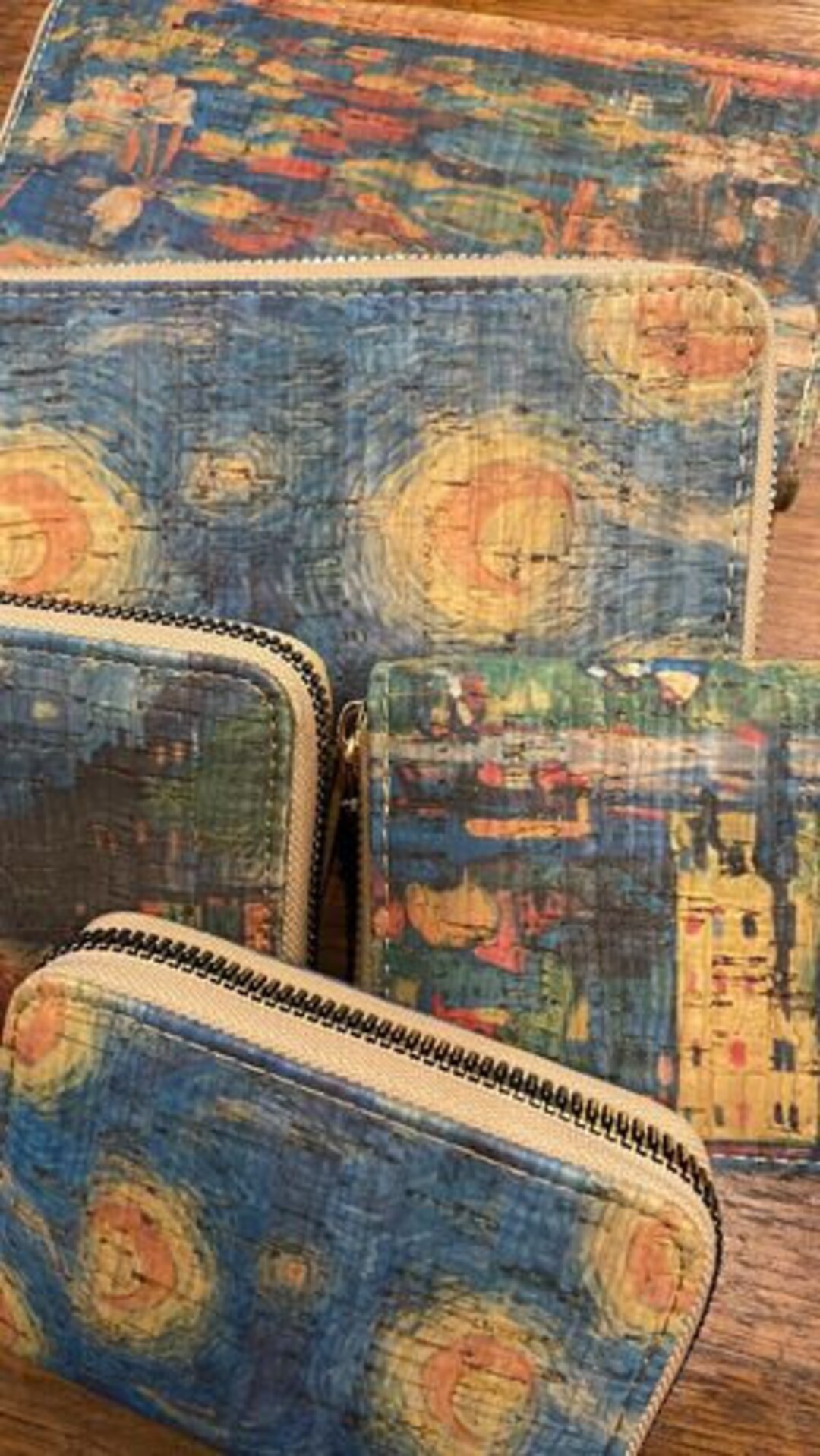 Recycled Cork Zippered Wallets, 5-8 Inches Long, 4 Inches High, Fair ...