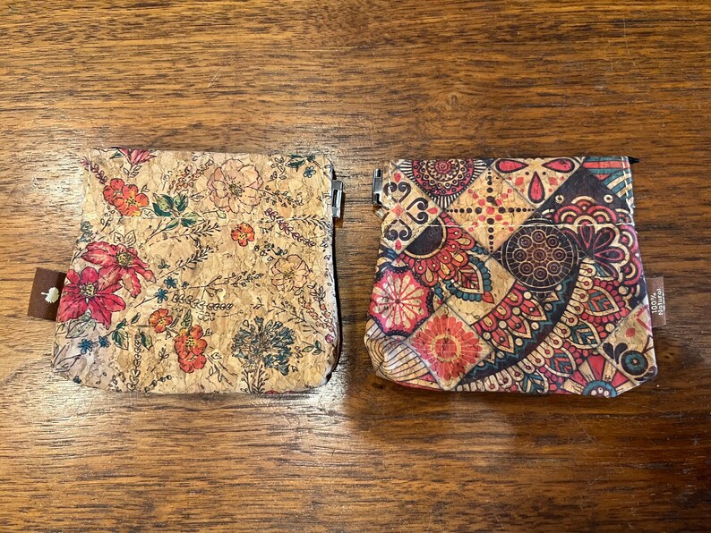 Corkcho 100% Natural Cork Coin Purses Squeeze Snap Top Pinch Close ...