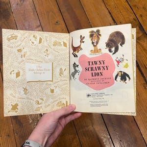 Vintage A Little Golden Book, Tawny Scrawny Lion, 14th Printing From ...