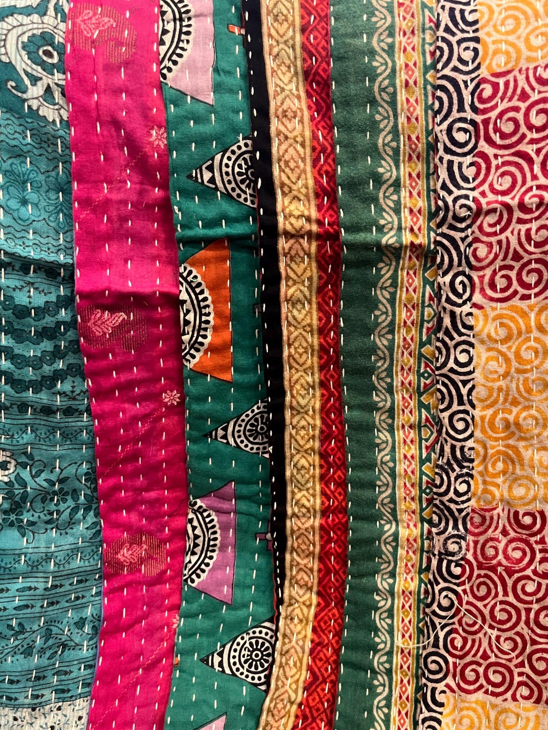 Handmade 100% Cotton Recycled Sari Dish Towels, Fair Trade From India ...