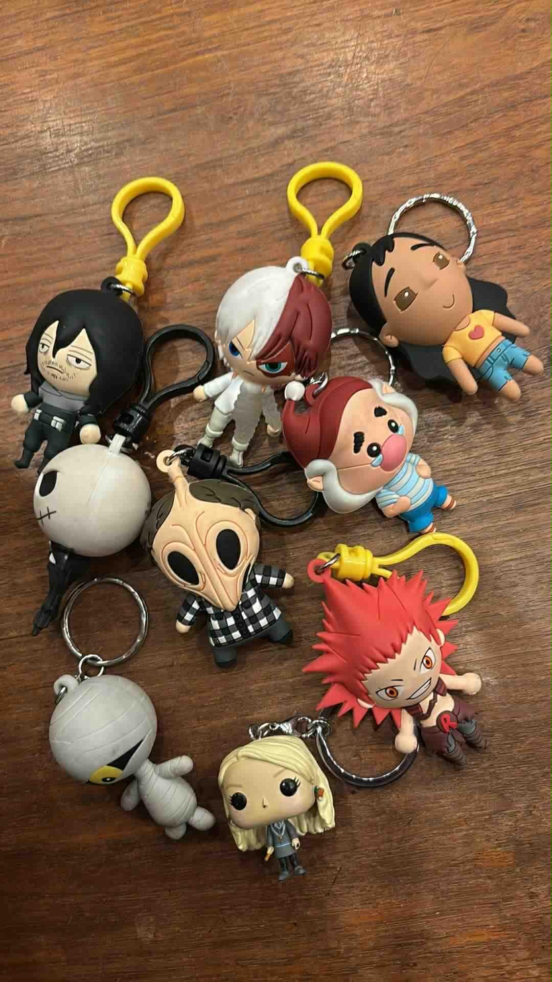 Various Disney Keychain Figurines, Disney Character Keychains, Lilo ...