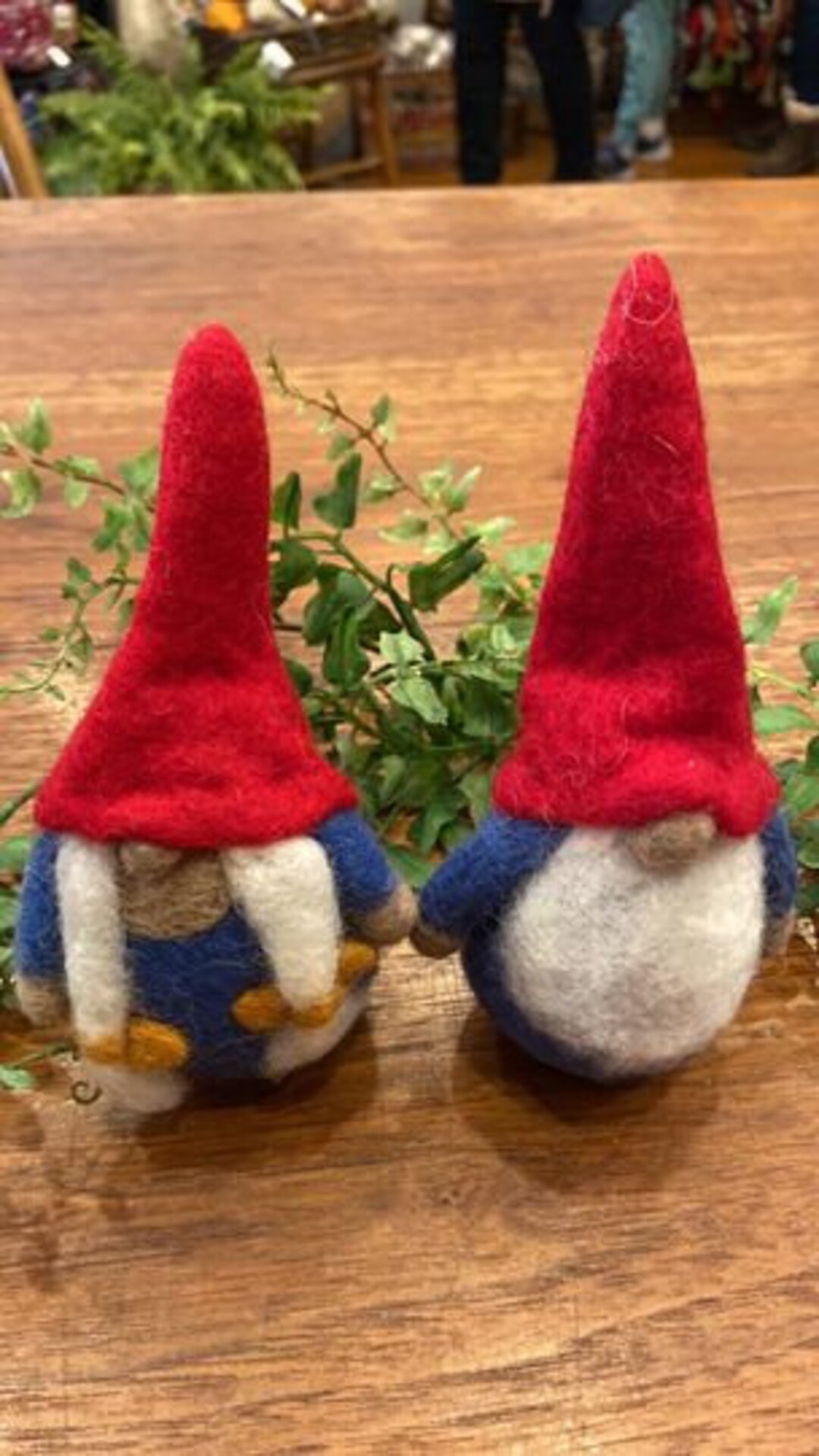 Hand-crafted Felted Wool Gnome Christmas Holiday Ornaments, Male and ...