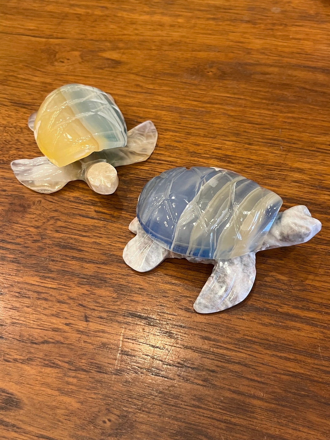 Onyx Sea Turtle Figure - Etsy