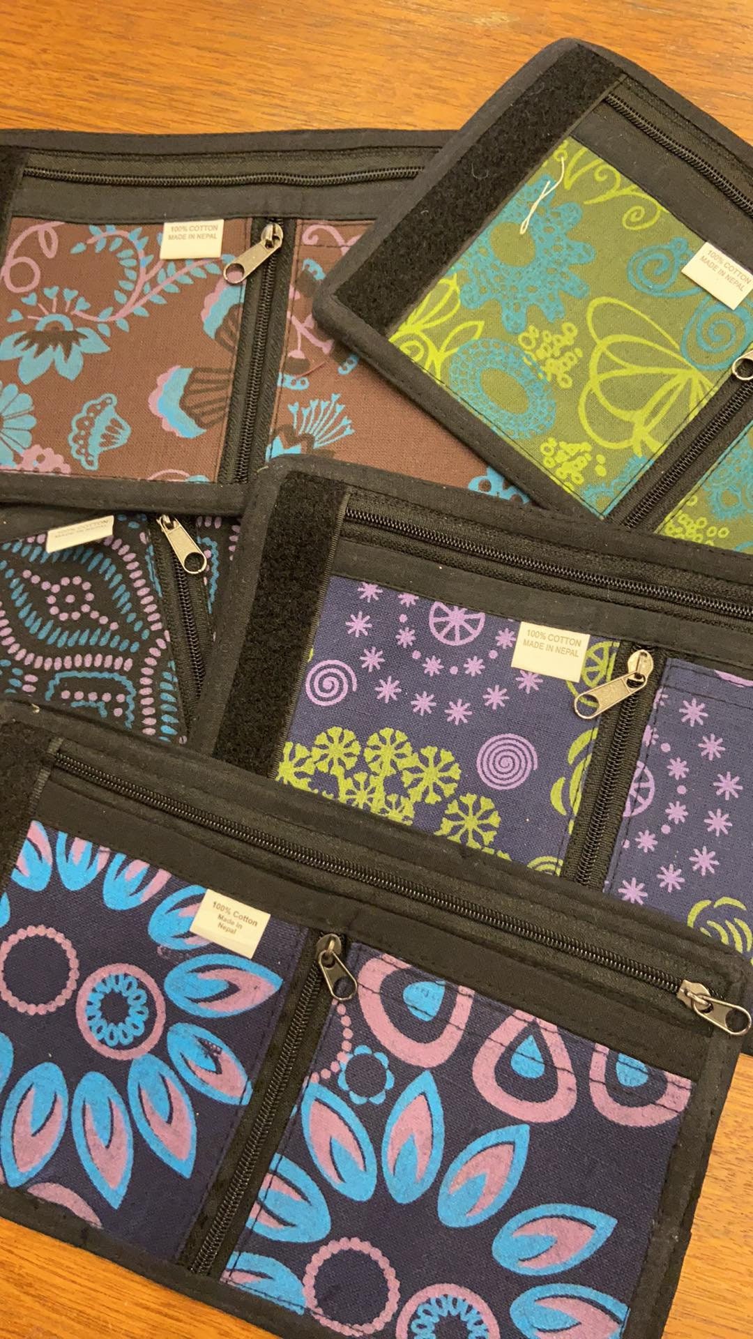 Tri-fold 100% Cotton Wallet Billfold, 5.25 X 3.75 Inches, Fair Trade ...