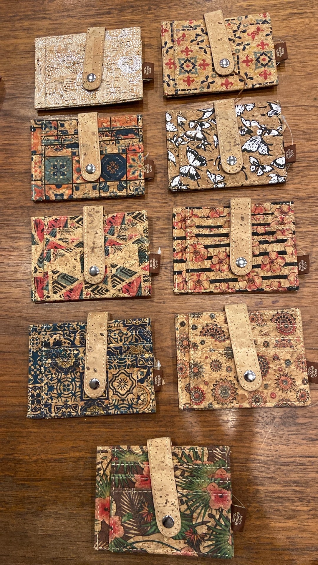 Corkcho 100% Natural Cork Snap Card Holder Wallet, Fair Trade Spain ...