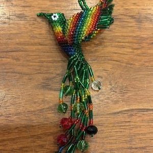 Handcrafted Beaded Hummingbird Keychains Key Chains Fabs Hanging ...