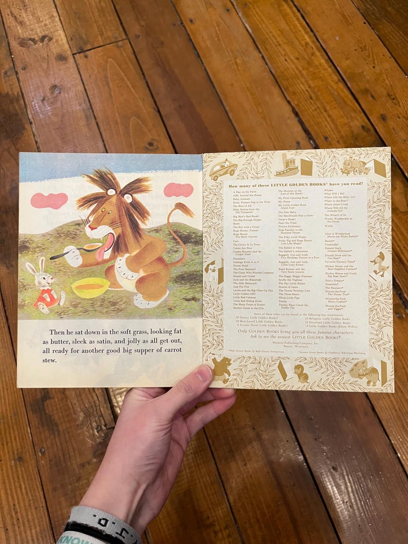 Vintage A Little Golden Book, Tawny Scrawny Lion, 14th Printing From ...