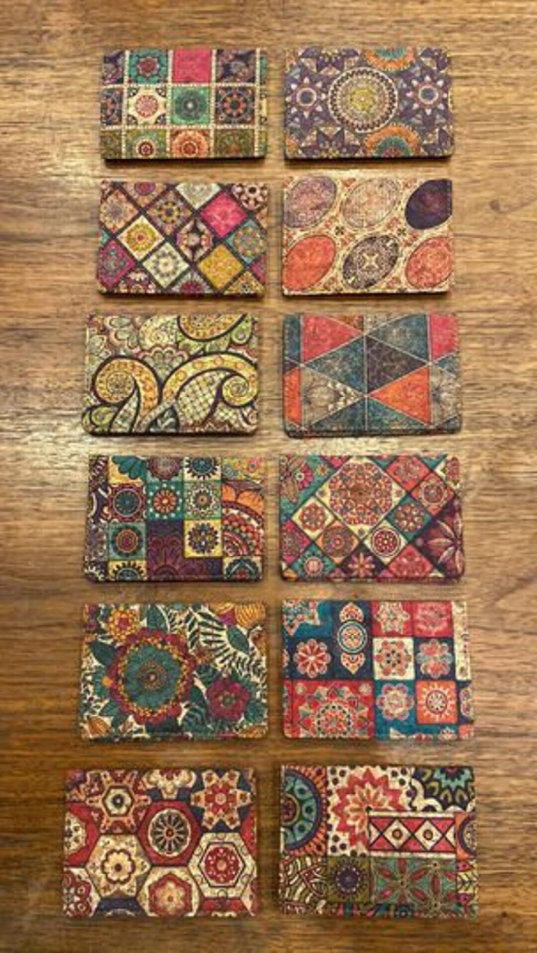 Recycled Cork Bi-fold Credit Card Holders, Fair Trade From Spain - Etsy