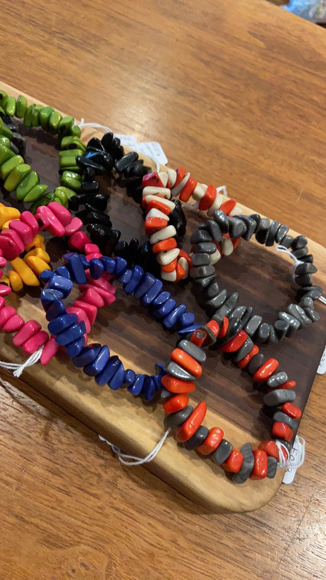 Hand-crafted Elastic Stretchy Bracelets Made of Tagua Nut Beads, Fair ...