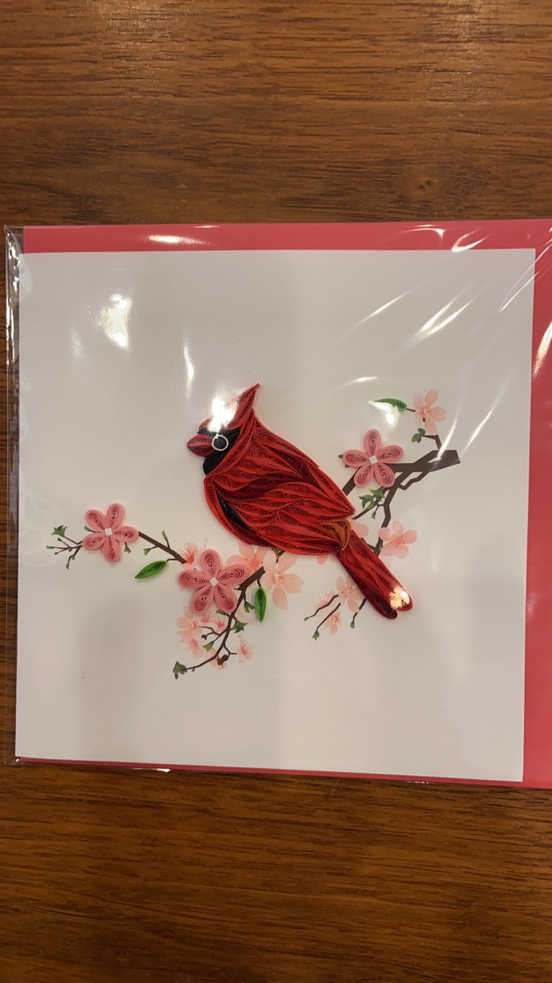 Handmade Paper Quilling Bird Greeting Cards 6.25x6 Fair Trade | Etsy