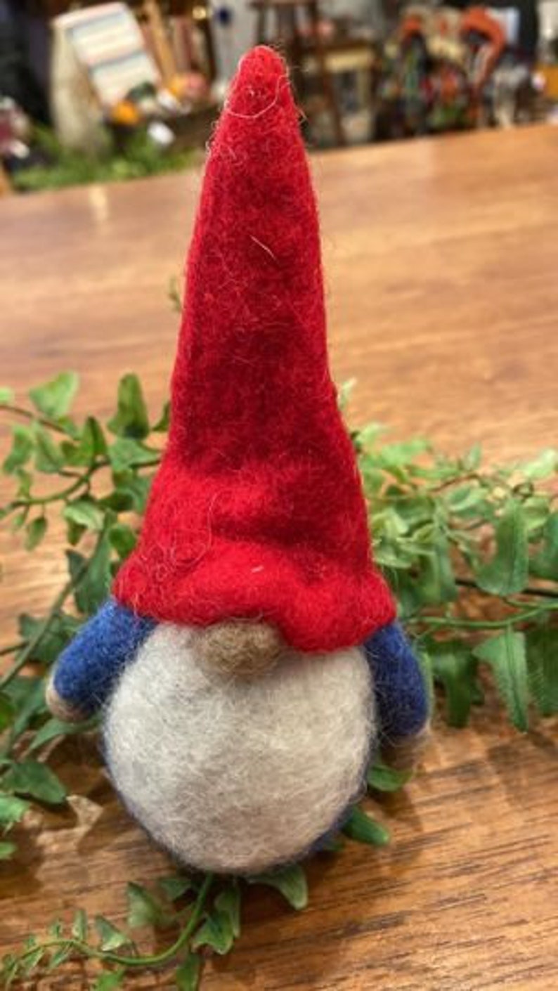 Hand-crafted Felted Wool Gnome Christmas Holiday Ornaments, Male and ...