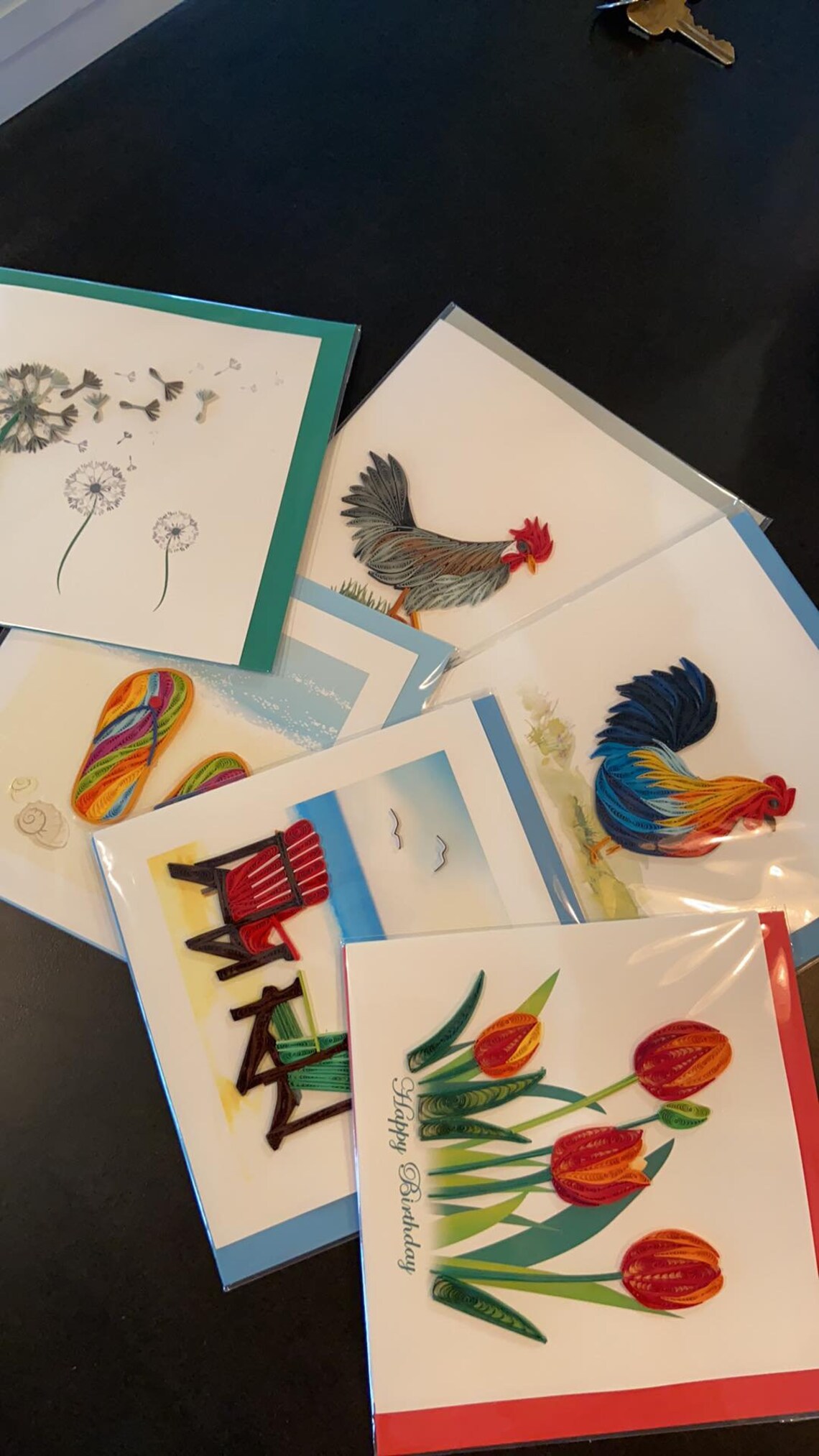 Handmade Paper Quilling Cards, 6.25x6 Greeting Cards, Fair Trade From ...