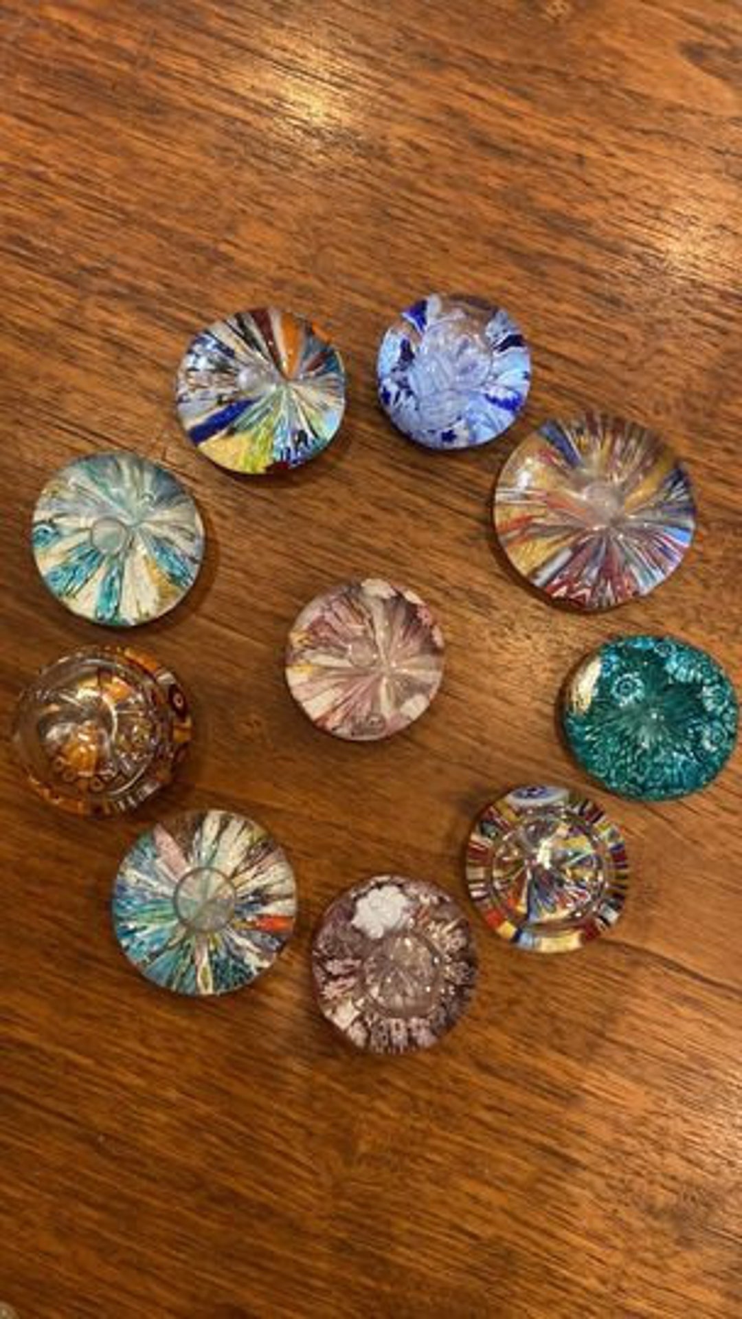 Authentic Murano Decorative Glass Balls Paper Weights, 2.5-3 Inches ...