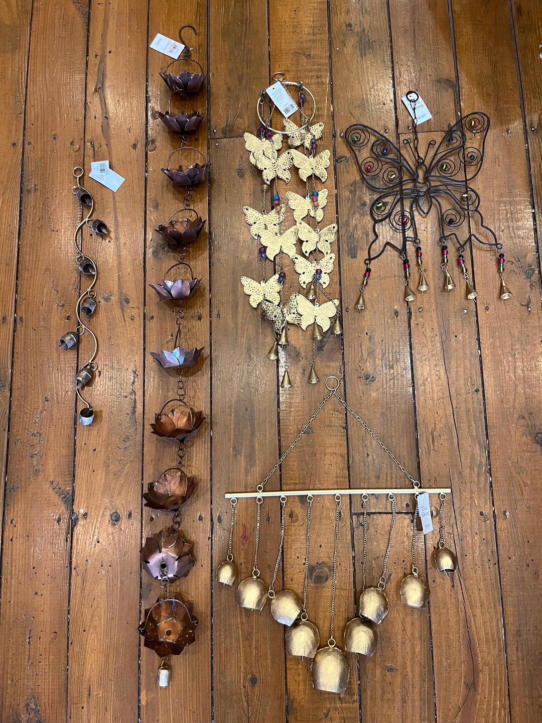 Various Handmade & Fair Trade Wind Chimes and Rain Chains, Outdoor ...