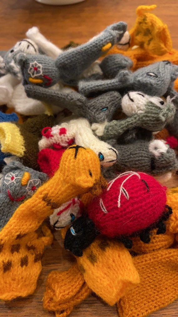 Hand Crocheted Animal Finger Puppets Fair Trade From Ecuador | Etsy